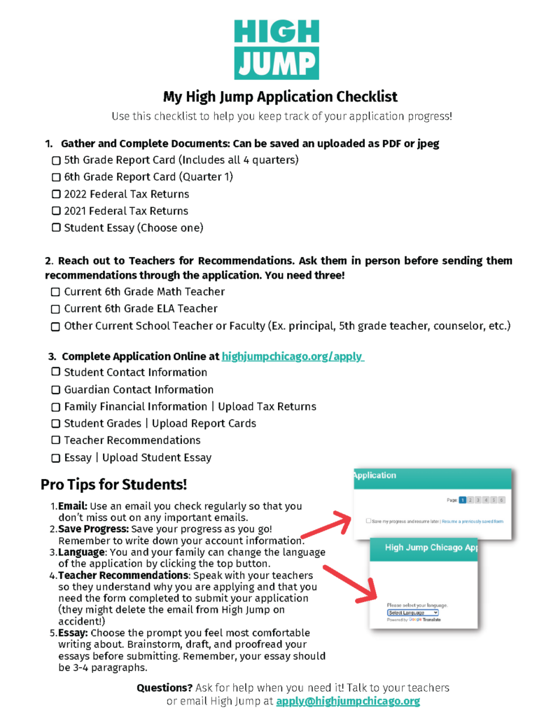 Apply | High Jump